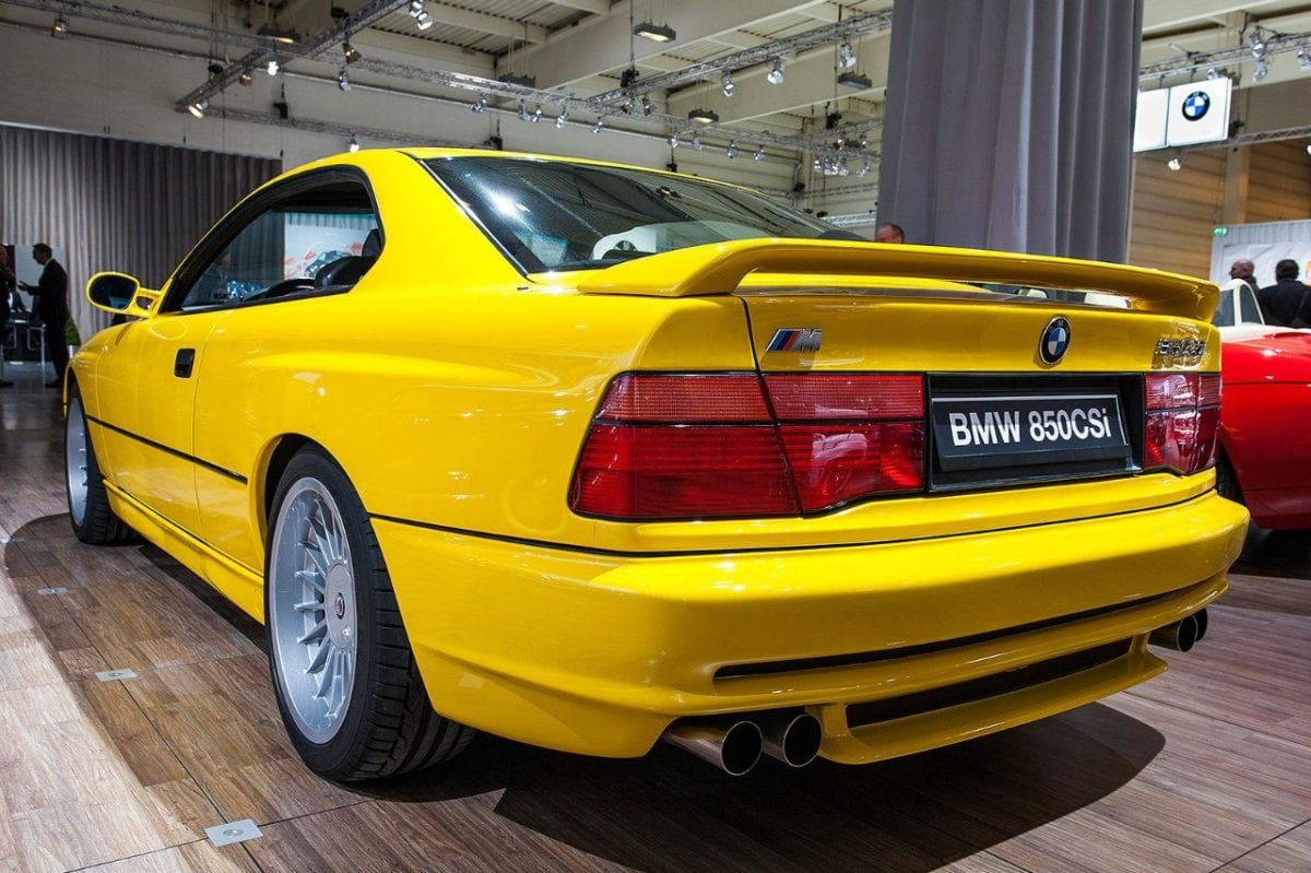 Yellow BMW 850CSI - BMW Guide