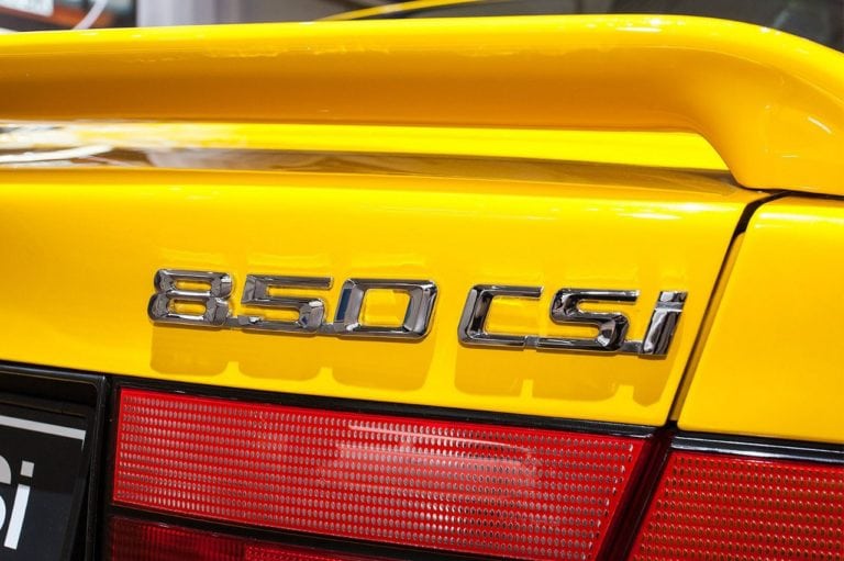 Yellow BMW 850CSI - BMW Guide