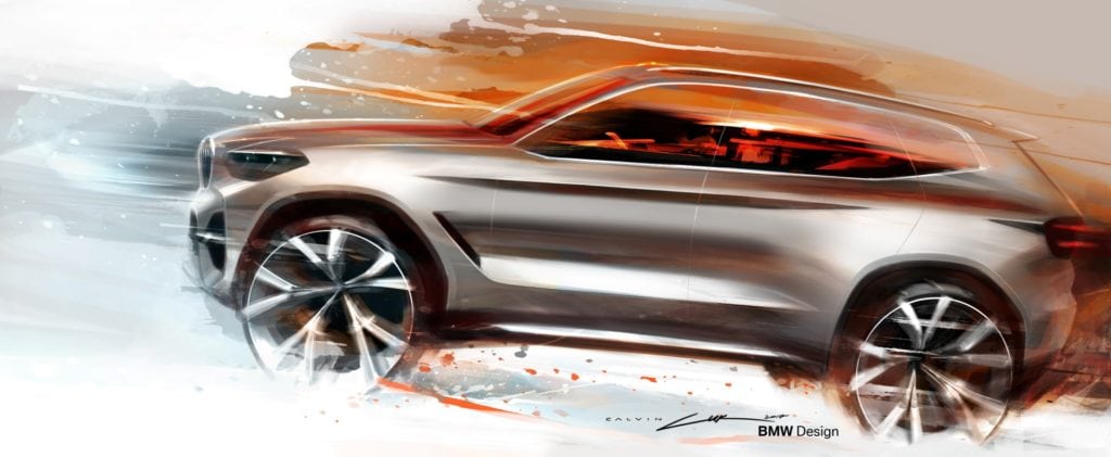 BMW X3 G01 2018 Design Sketches - BMW Guide
